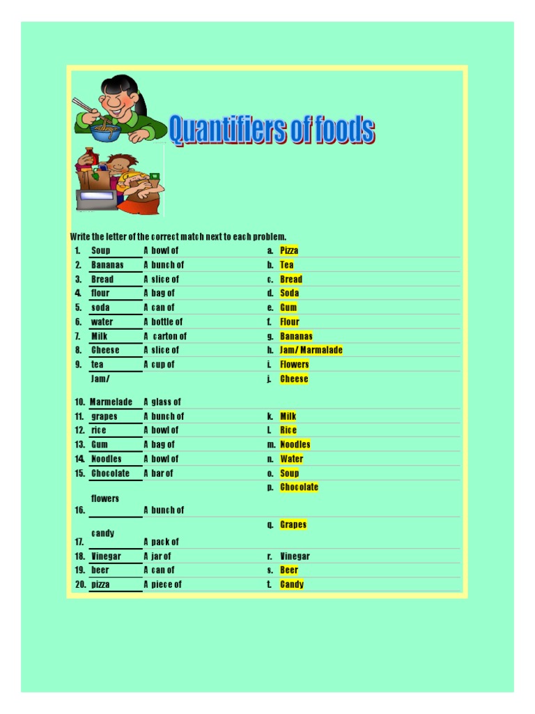 Containers Quantifiers Review | PDF