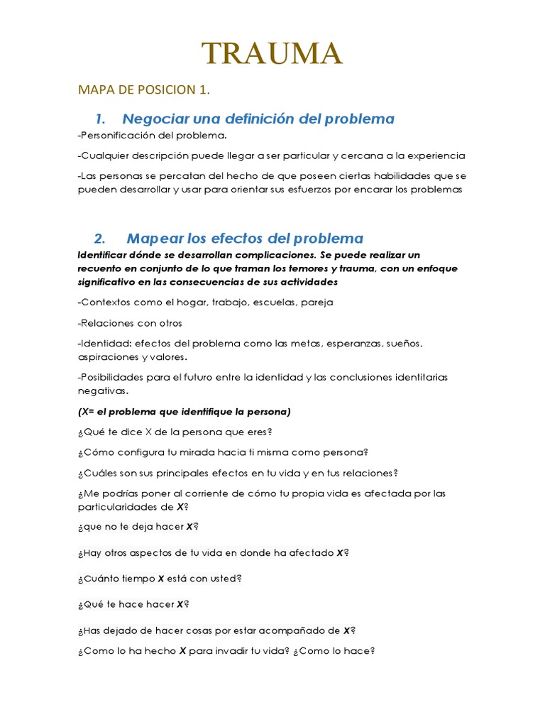 Como Trabajar Con El Trauma | PDF | Trauma psicólogico | Conceptos ...