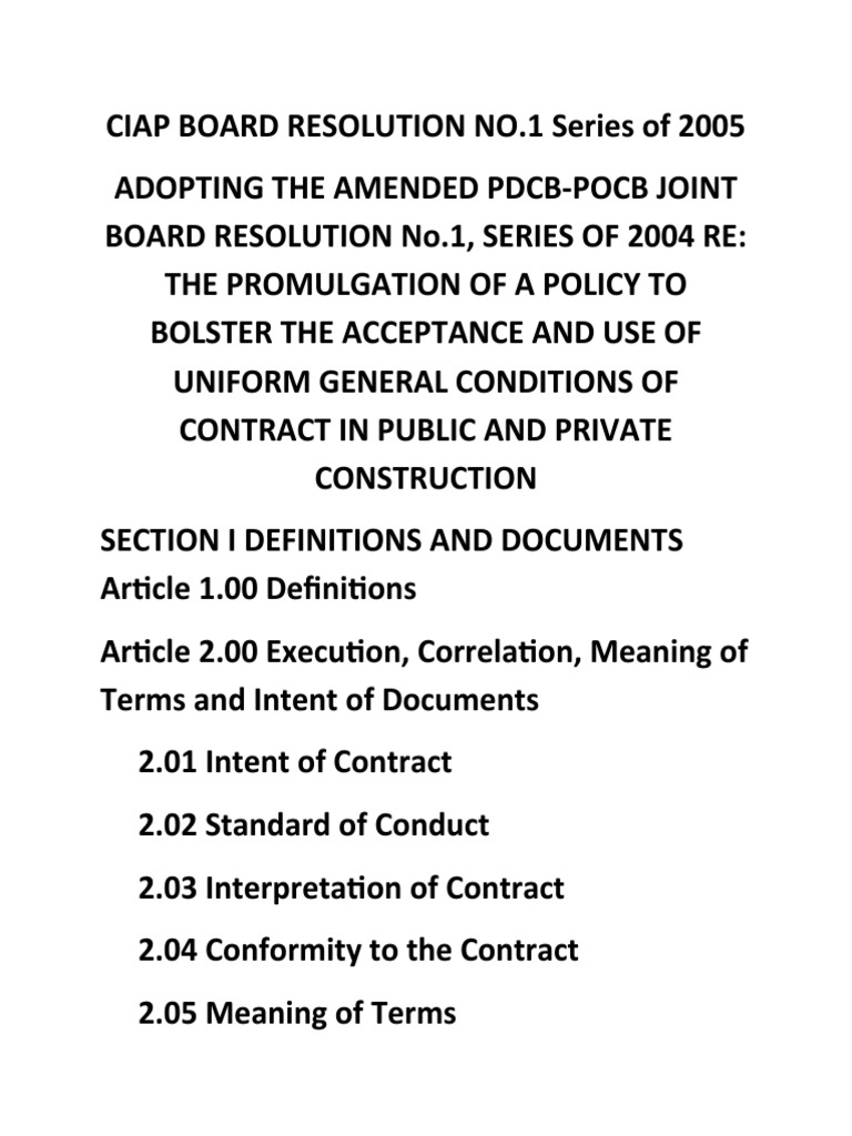 Ciap Document No. 102 | PDF | Specification (Technical Standard) | General Contractor