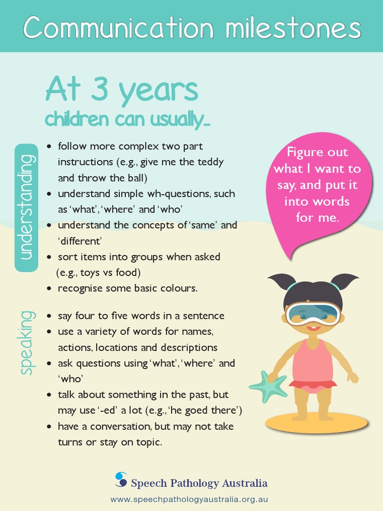 3-Year-Old Communication Milestones | PDF | Foreign Language Studies