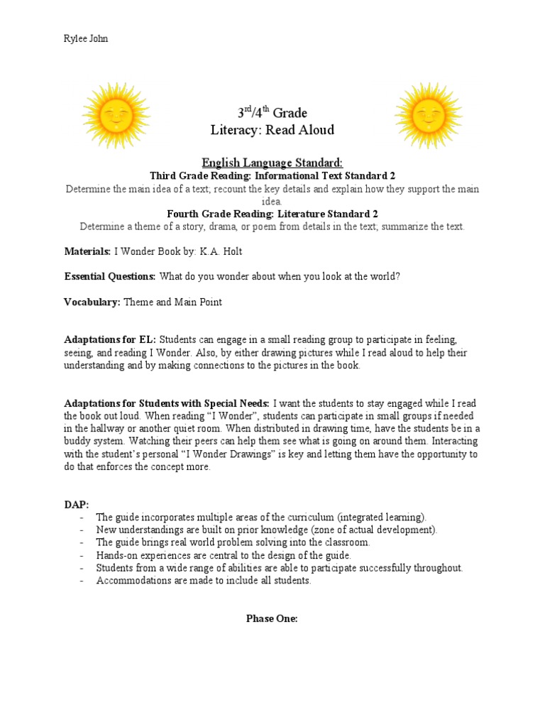 Language Arts Lesson Plan | Download Free PDF | Lesson Plan ...