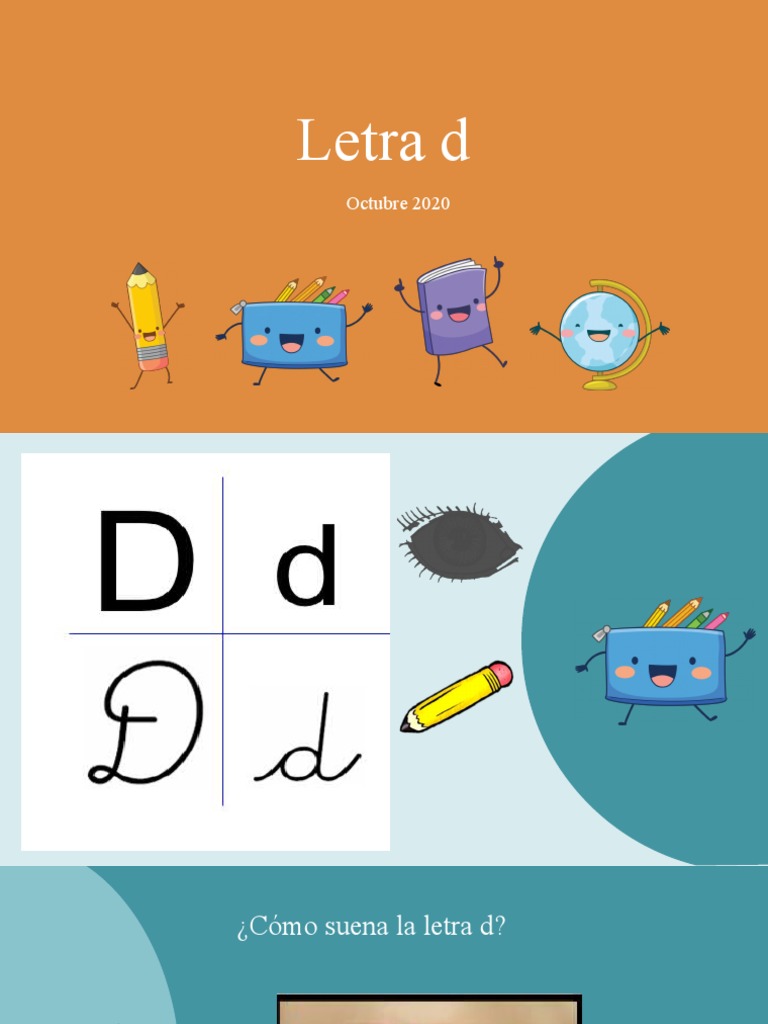 Aprendiendo la Letra D | PDF