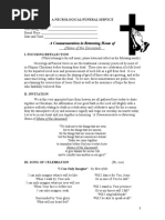 Funeral Ceremony Script | PDF | Prayer | Heaven