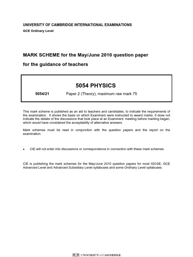 5054 s10 Ms 21 | PDF | Radioactive Decay | Atomic Nucleus