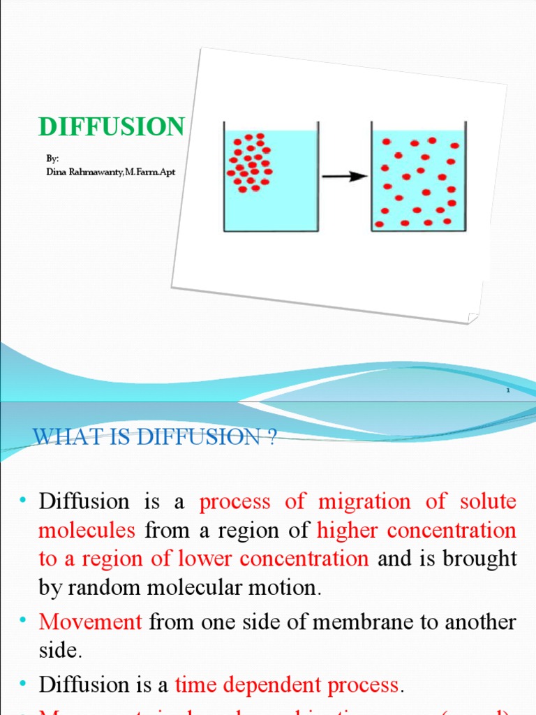 Diffusion: By: Dina Rahmawanty, M.Farm - Apt | Download Free PDF ...