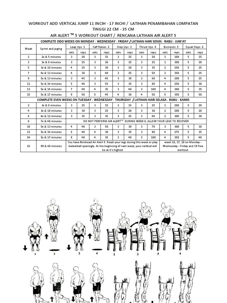 Workout Add Vertical Jump 15 Inchi | PDF | Lower Limb Anatomy ...