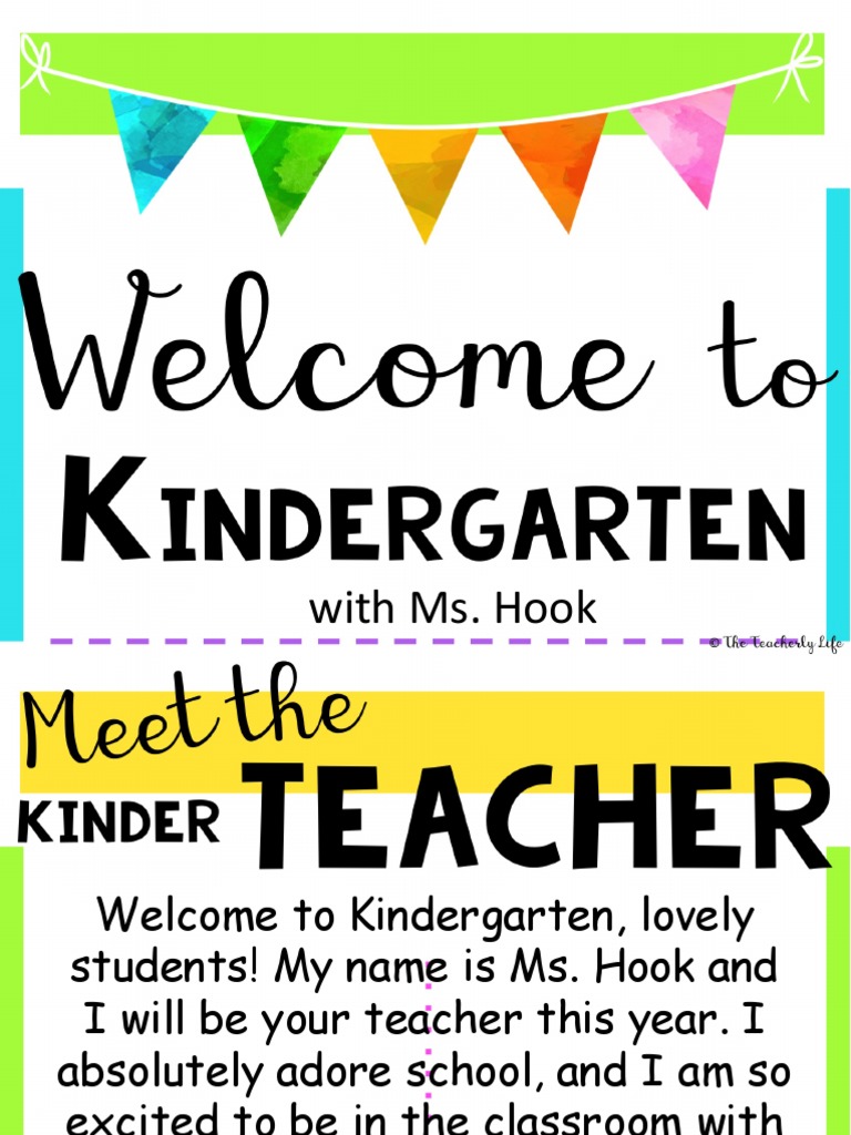 Welcome To Kindergarten | PDF | Schools | Classroom