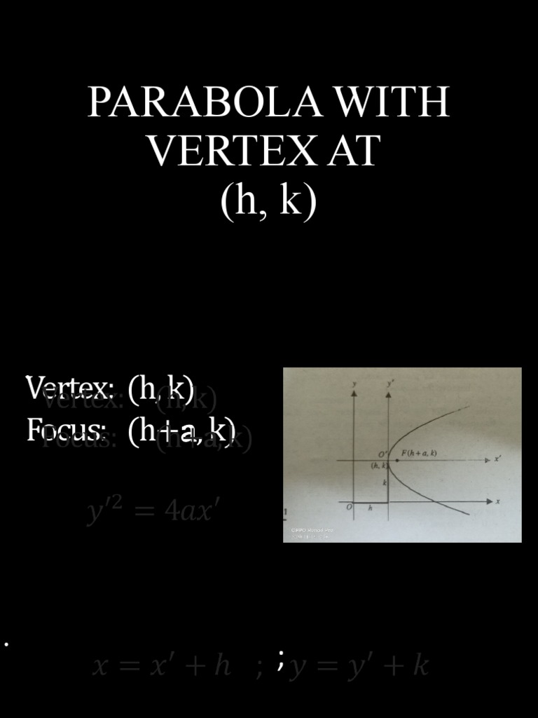 Parabola With Vertex at (H, K) | PDF