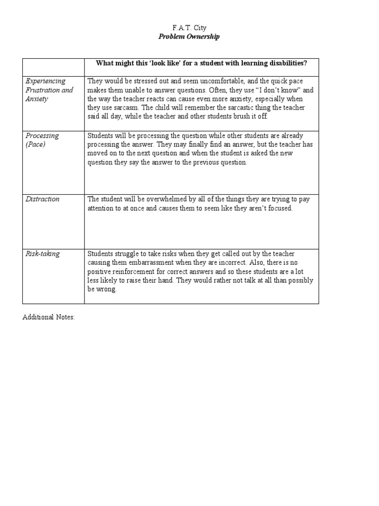 Fat City Workshop | PDF | Reading Comprehension | Behavior Modification