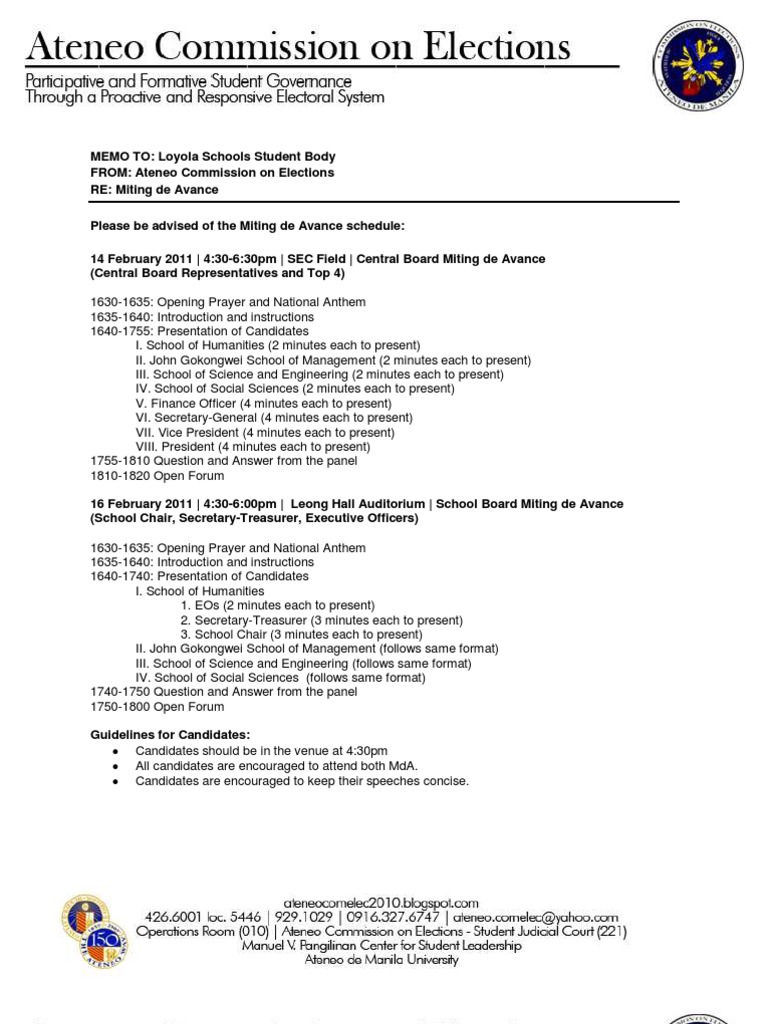 MEMO12 - Miting de Avance | PDF | Social Science