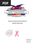 Class 12 Cancer Biology Project File | PDF | Cancer | Cell (Biology)
