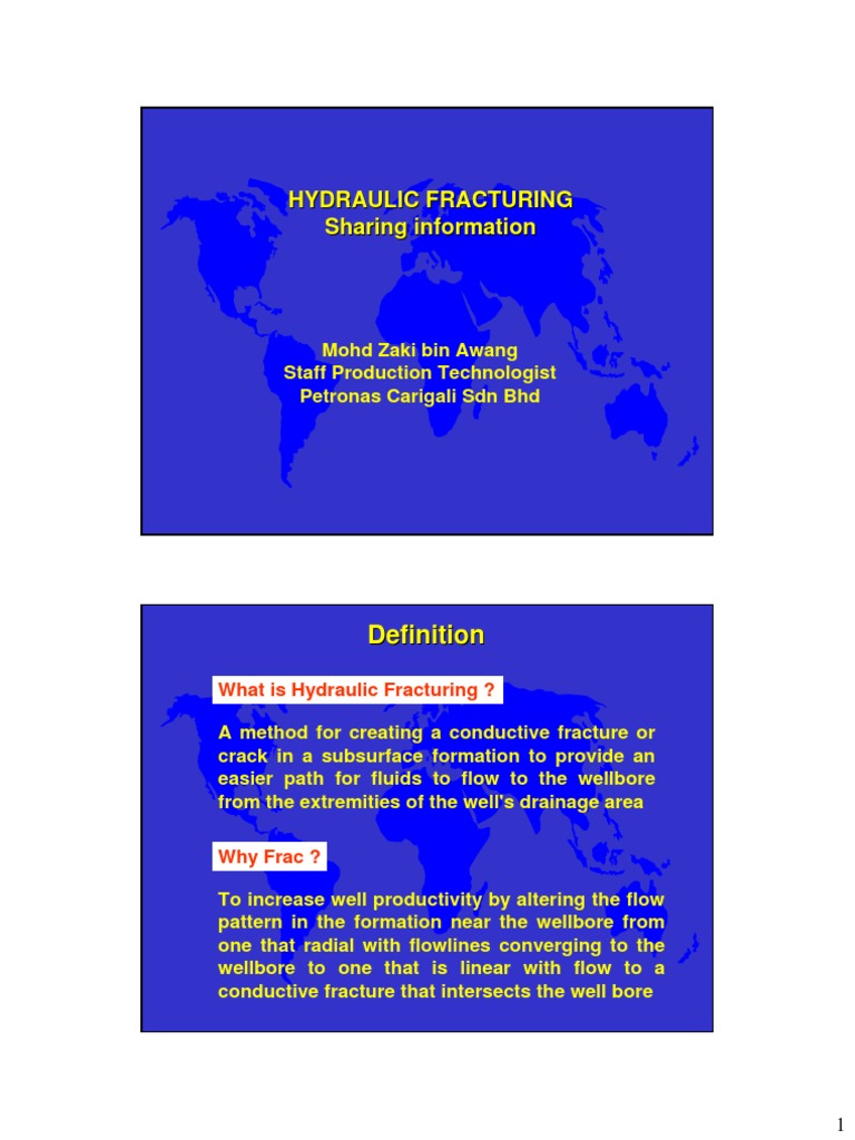 Frac Presentation PDF | PDF | Hydraulic Fracturing | Casing (Borehole)