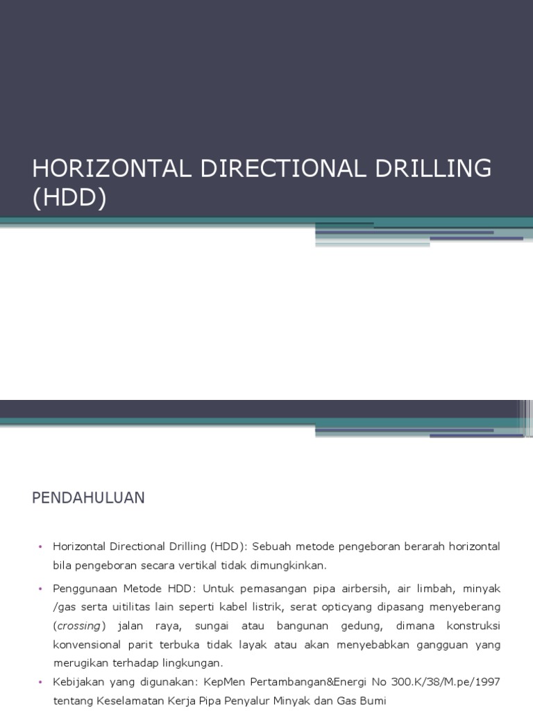 Ffa49 2.4 Horizontal Directional Drilling | PDF | Teknologi & Rekayasa