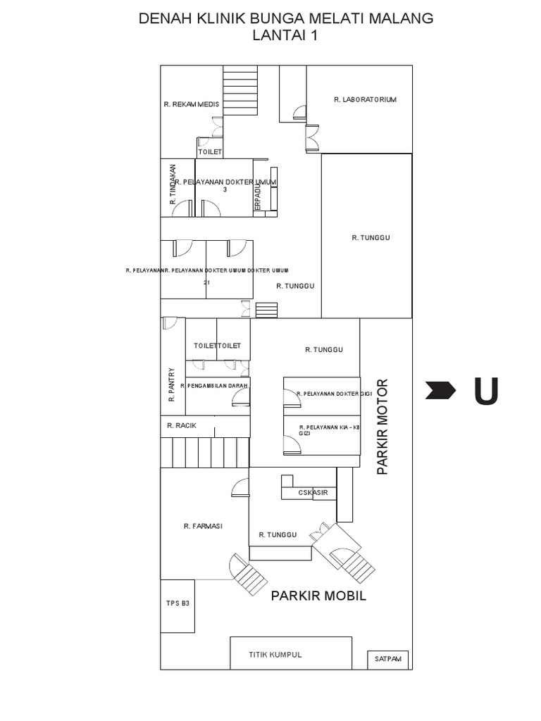 Denah Klinik Pratama Luar | PDF