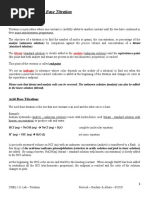 Titrations Practice Problems | PDF | Science & Mathematics