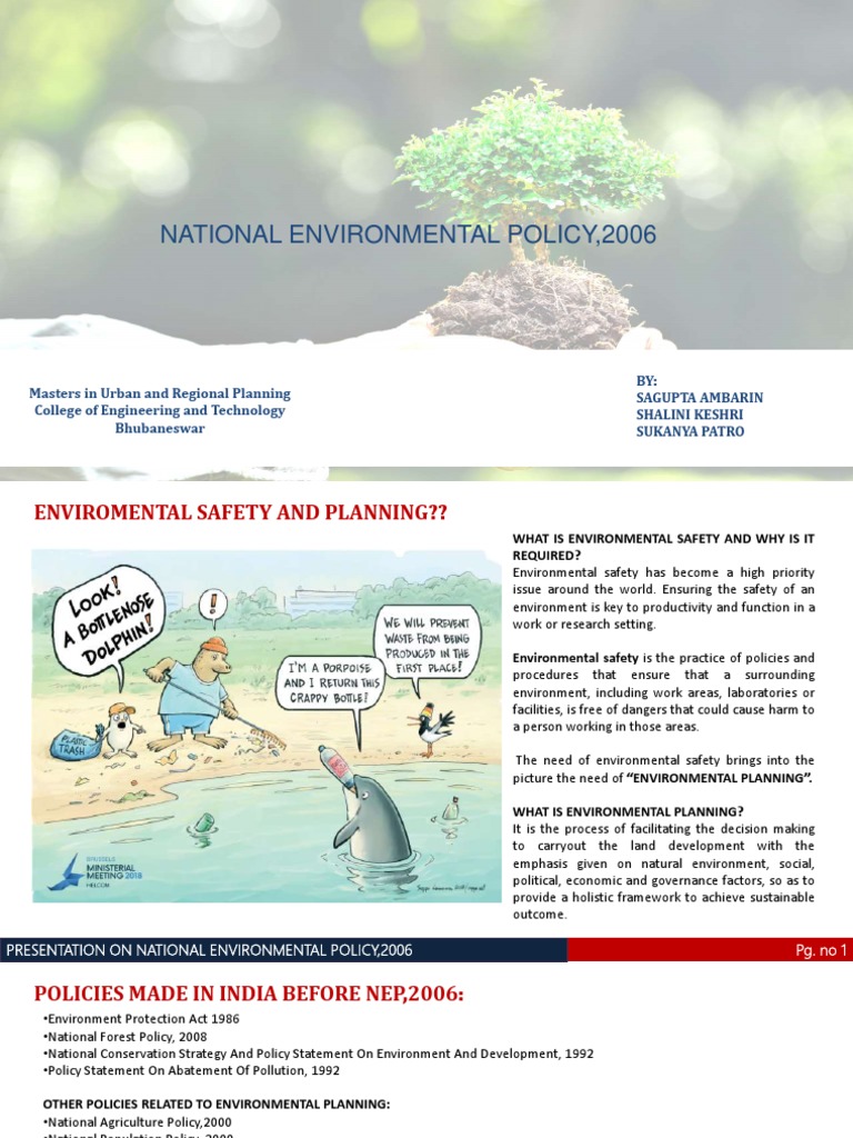National Environmental Policy, 2006 | PDF | Environmental Policy | Resource