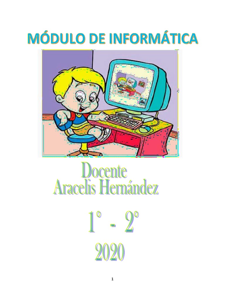 INFORMATICA 1 y 2 | PDF | Monitor de computadora | Teclado