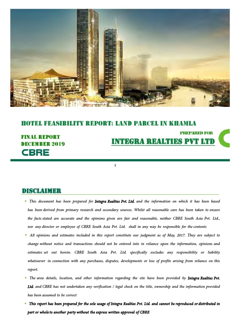CBRE Hotel Feasibility Report PDF | Download Free PDF | Manufacturing ...