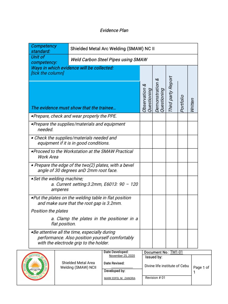 Task 10 - CBLM Evidence Plan | PDF