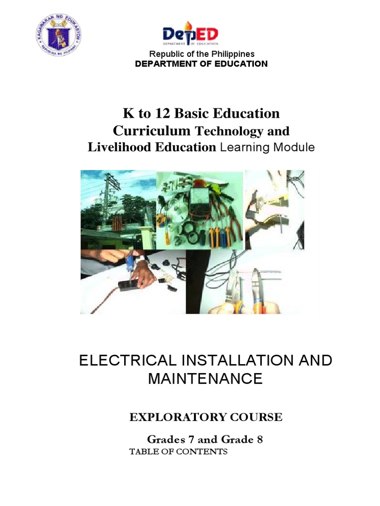 K To 12 Electrical Learning Module PDF | PDF | Electrical Connector ...