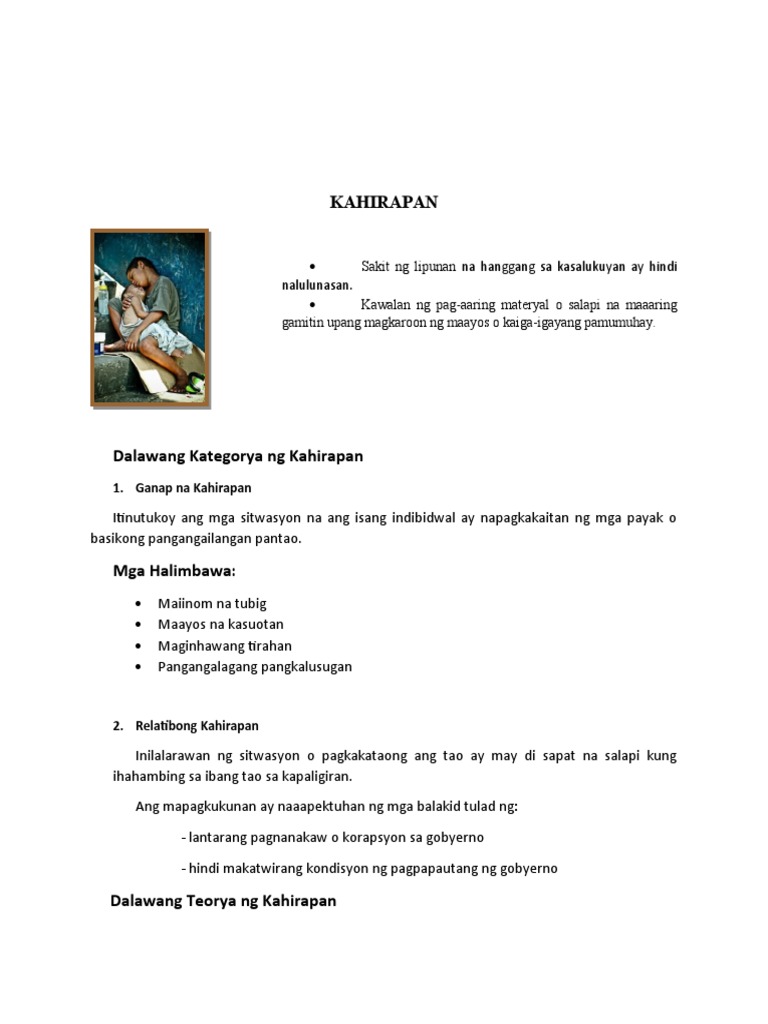 Kahirapan | PDF