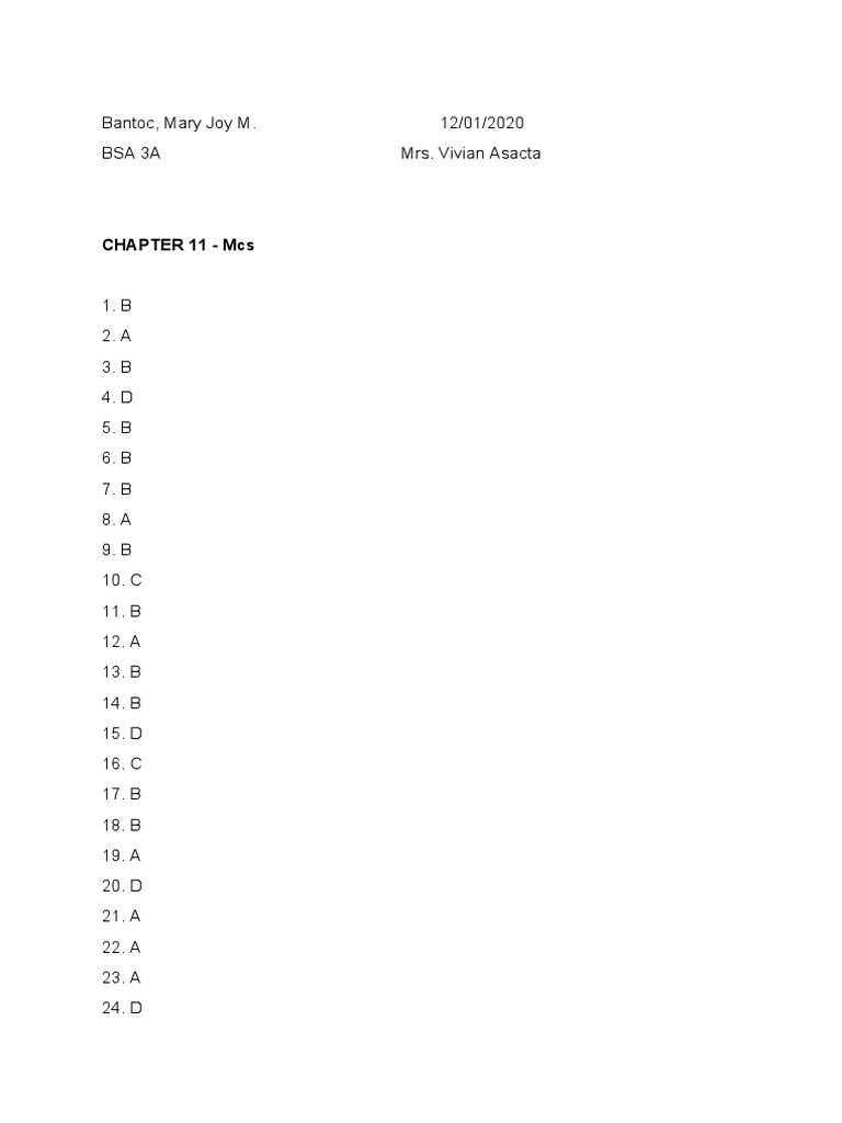 Chapter 11 - Mcs | PDF