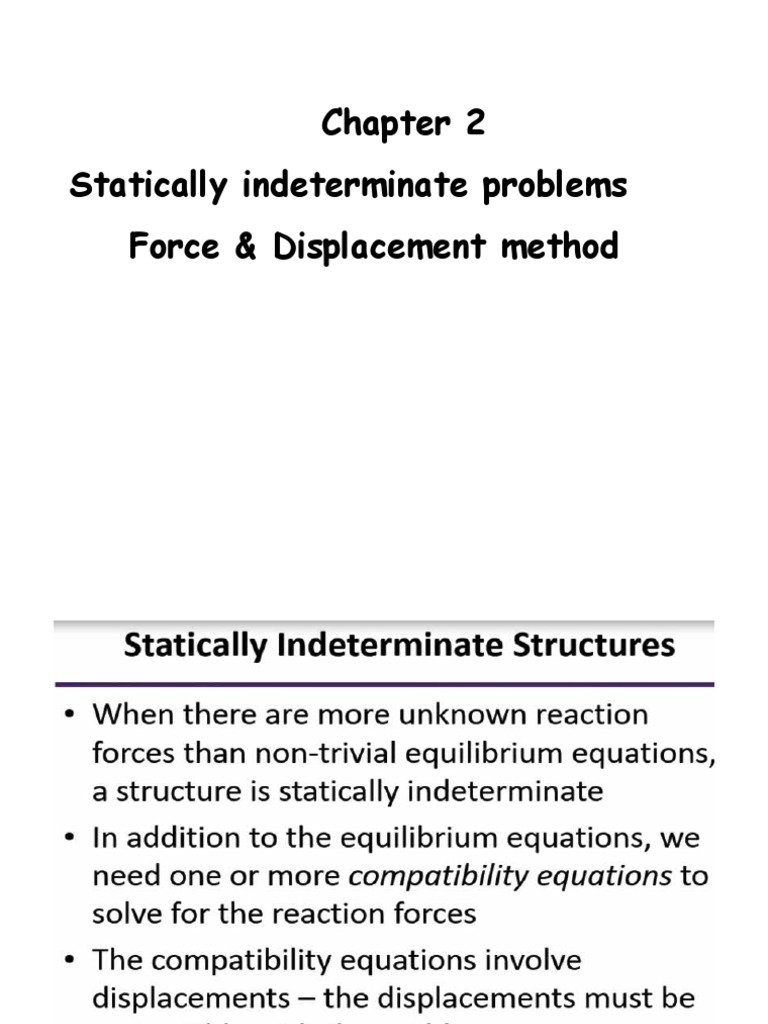 CH-2 - Statically Indeterminate Problems | PDF