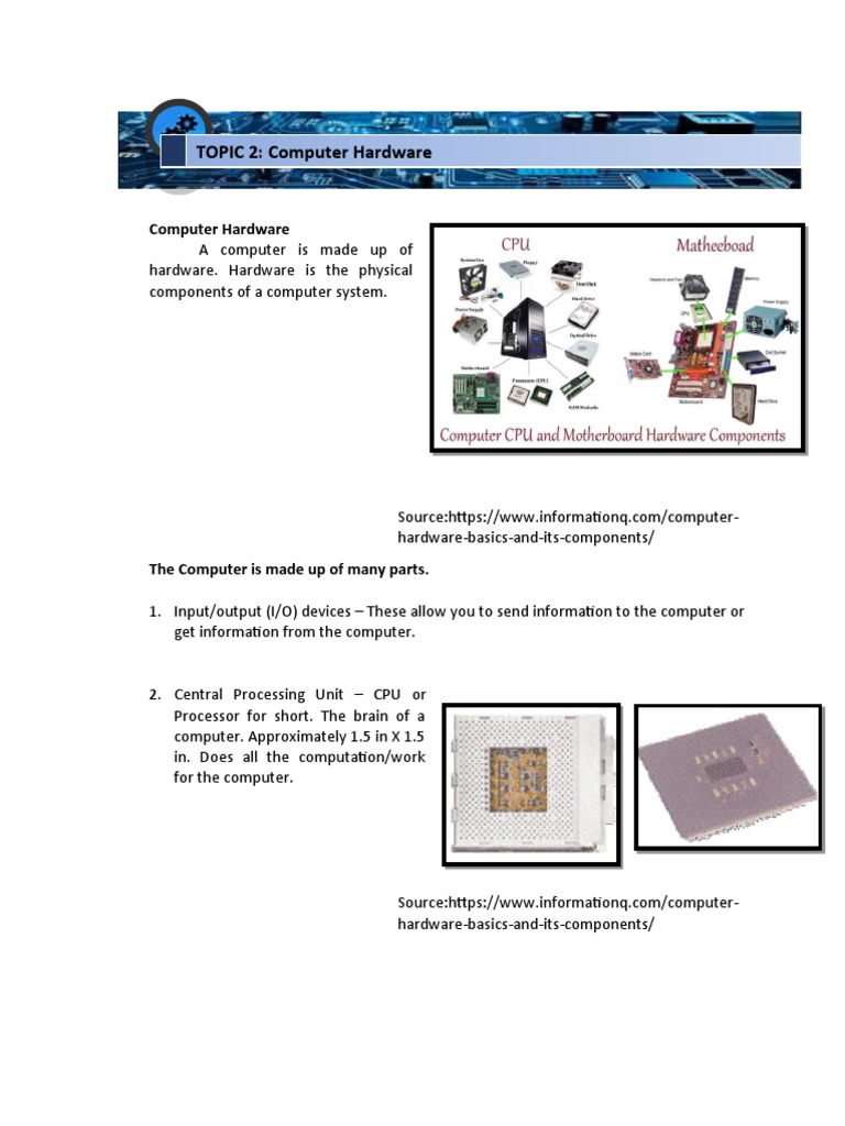 Chapter 1 Lesson 2 and Lesson 3 Information Technology | PDF | Computer Data Storage | Random ...