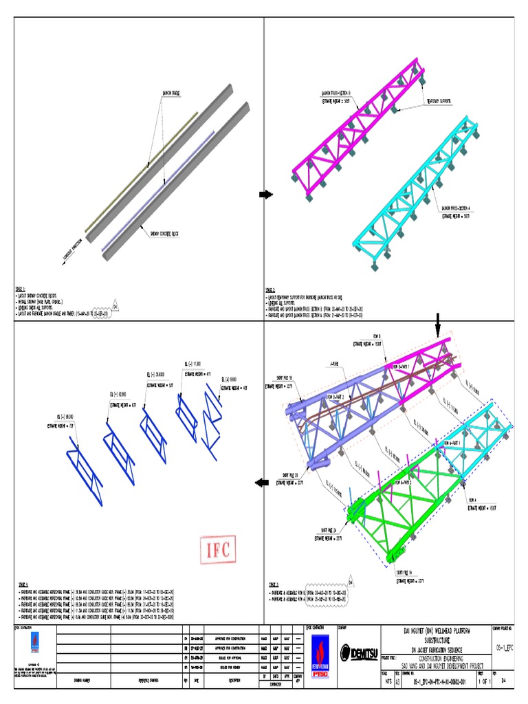 Offshore Jakcet Fabrication Sequence | PDF
