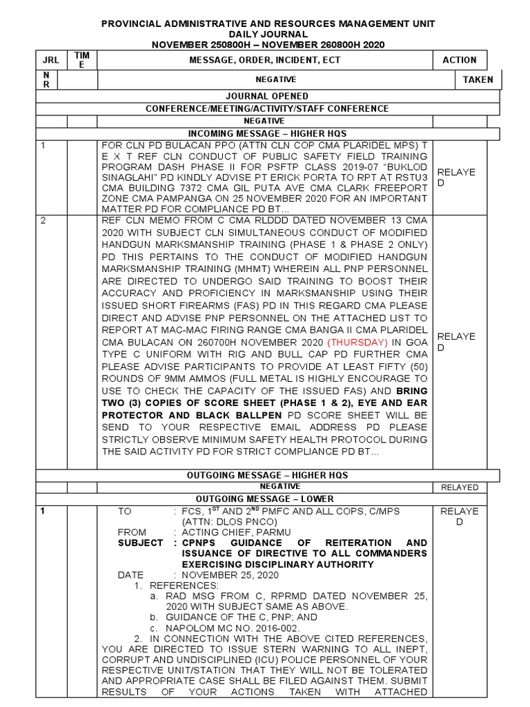 Admin Journal Nov 19-20, 2020 | PDF | Government