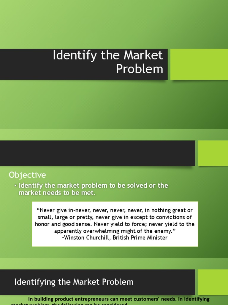Identify The Market Problem | PDF | Brand | Marketing