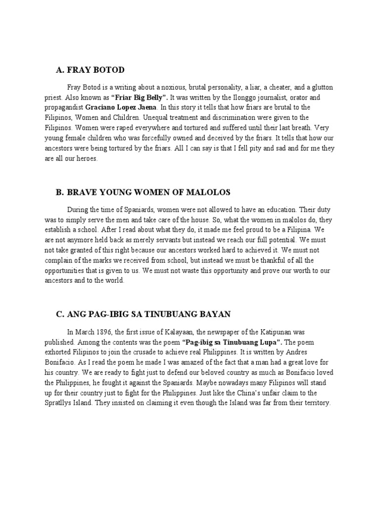 A. Fray Botod | PDF | Philippines