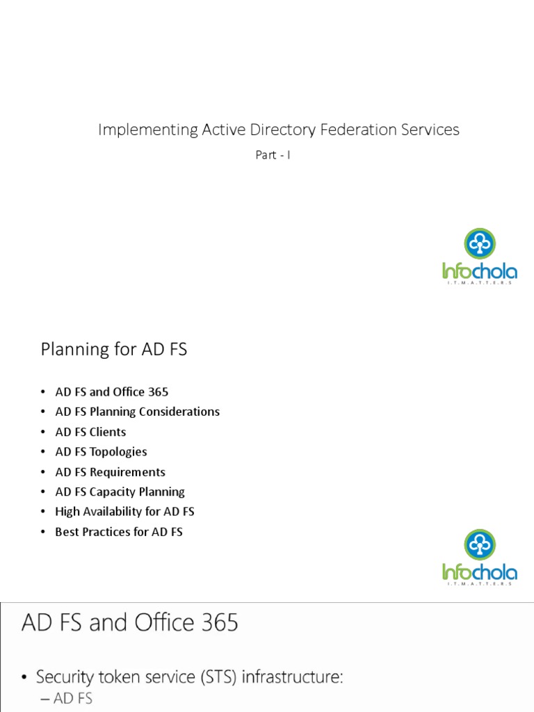 Planning Your Active Directory Federation Services Implementation ...