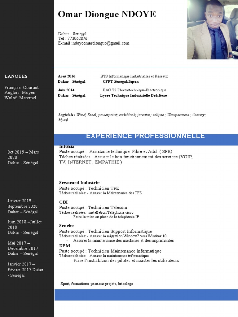 CV Omar Ndoye | PDF