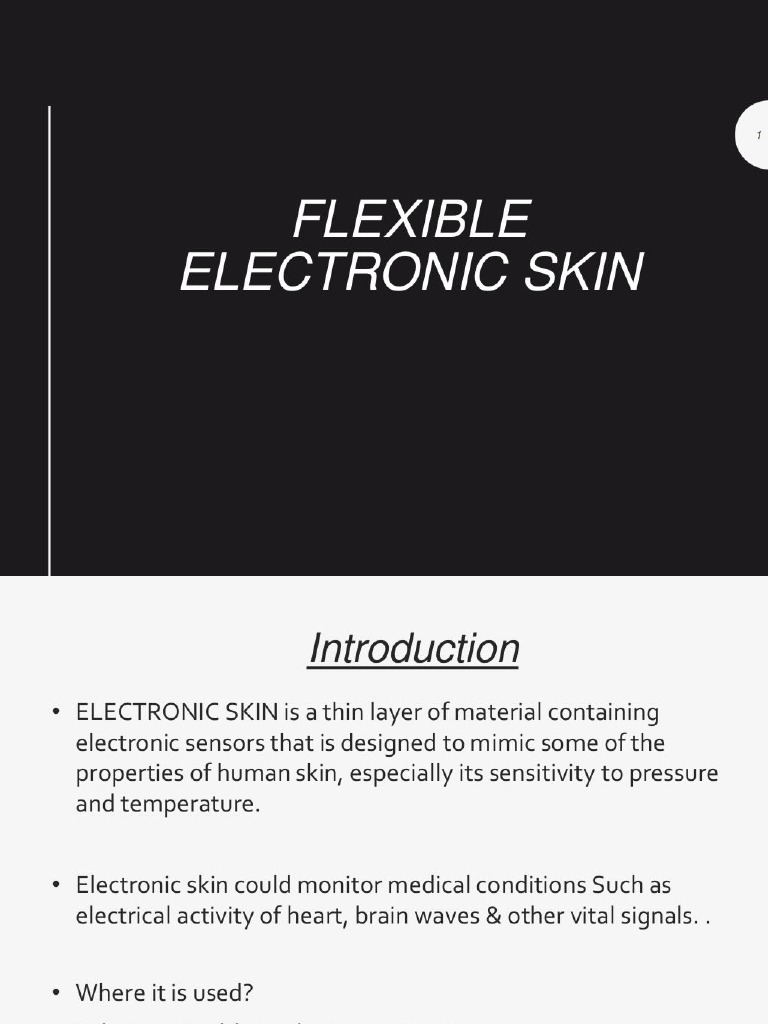Flexible Electronic Skin Pdf