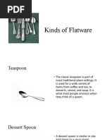 Different Types of Crockery and Their Sizes | PDF | Tableware | Cutlery