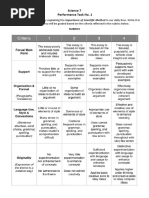 Science Class Rubrics Guide | PDF