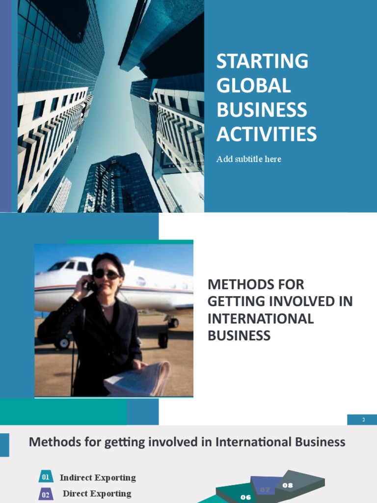 Starting Global Business Activities: Add Subtitle Here | PDF ...