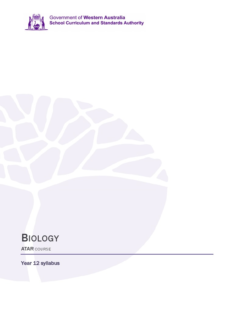 Iology: Year 12 Syllabus | PDF | Dna | Gene