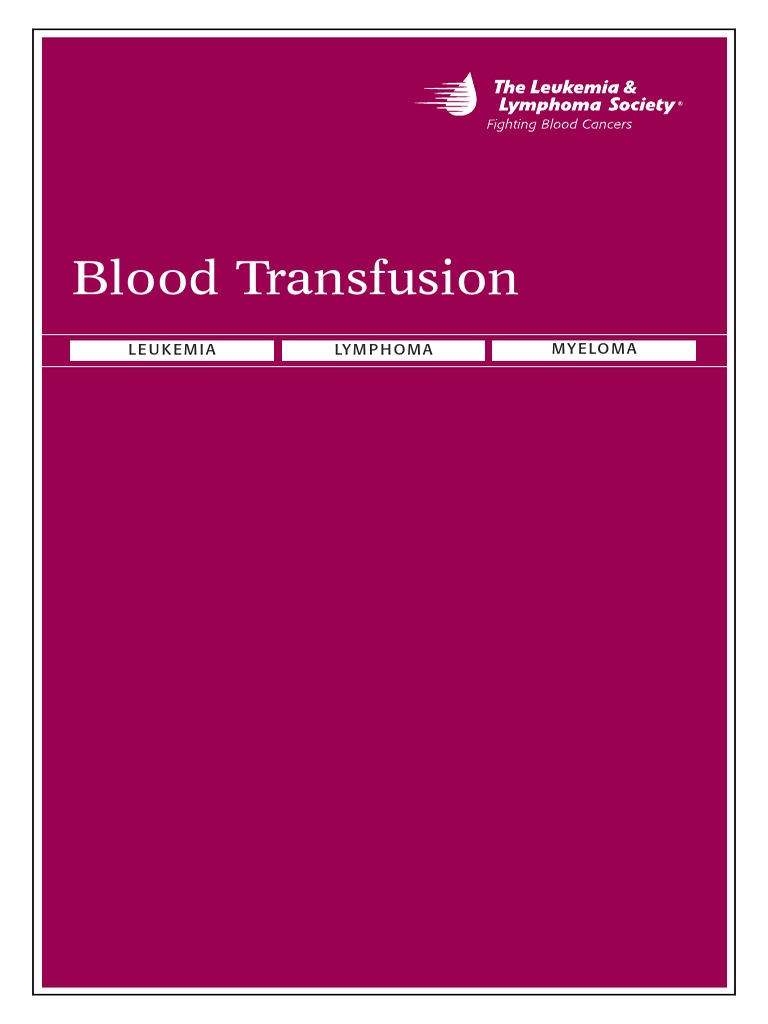 Blood Transfusion | PDF | Blood Donation | Blood Transfusion