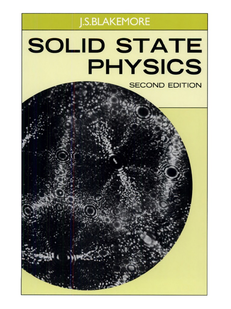 Solid State Physics by J. S. Blakemore | PDF | Ionic Bonding | Chemical ...