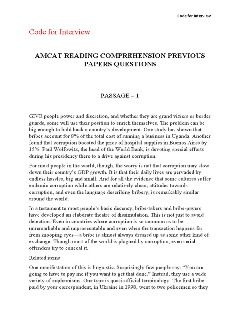 1 - Amcat Reading Comprehension | PDF | Subsidy | China