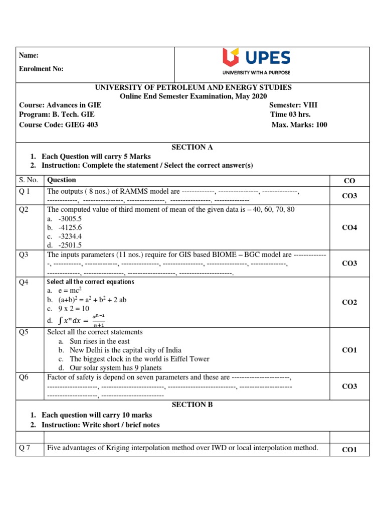 Sample Question Paper PDF | PDF | Nature | Physical Sciences