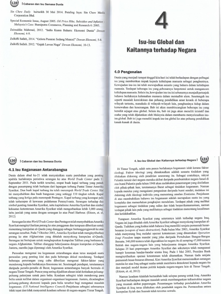 Bab 4 Isu-Isu Global Dan Kaitannya Terhadap Negara PDF | PDF