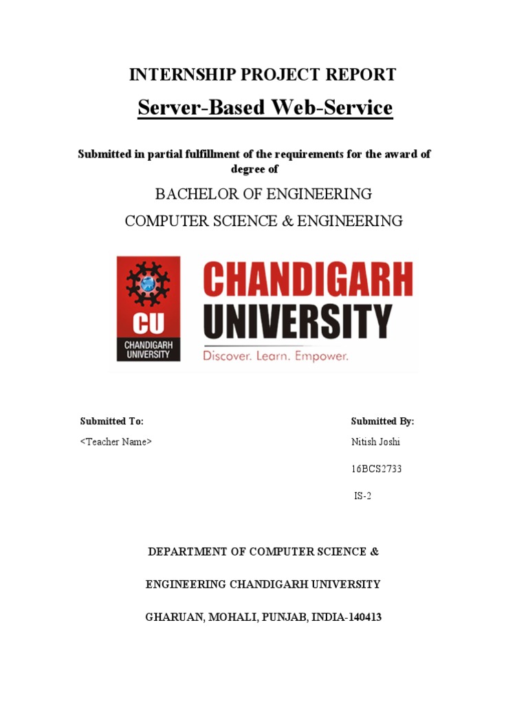 Full Internship Report | PDF | Representational State Transfer | Amazon Web Services