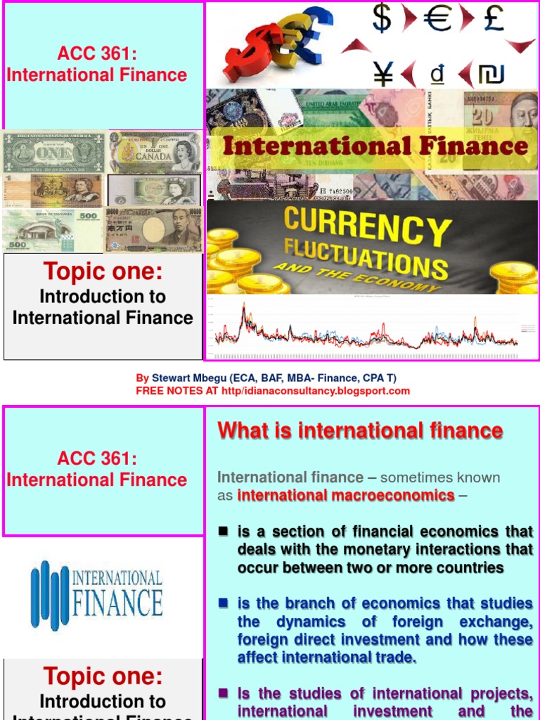 TOPIC 1 Introduction To International Finance | PDF | Multinational ...
