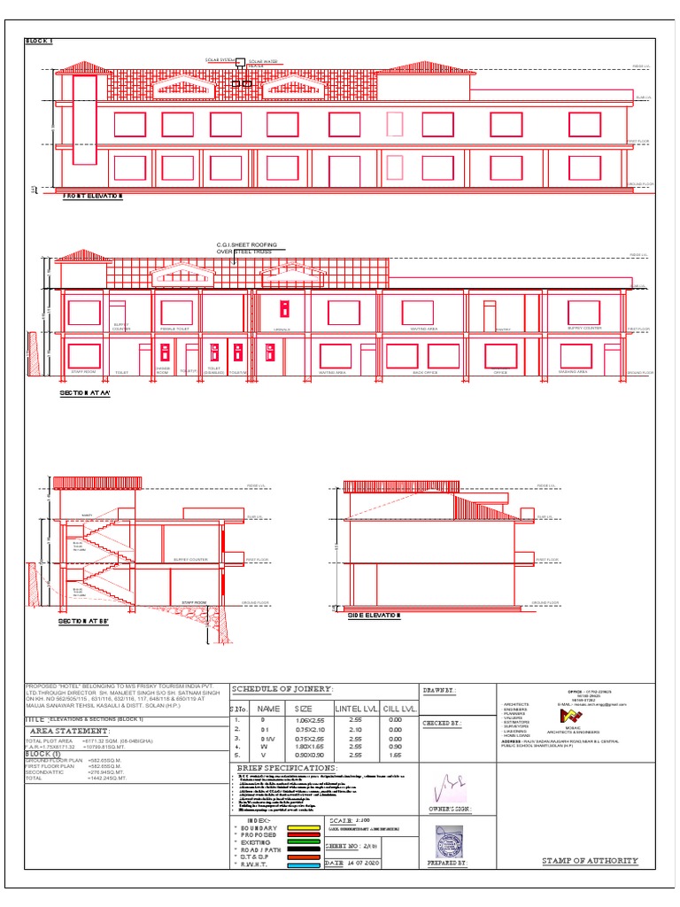 Schedule of Joinery:: Name Size Lintel Lvl. Cill LVL | PDF | Culture Of ...