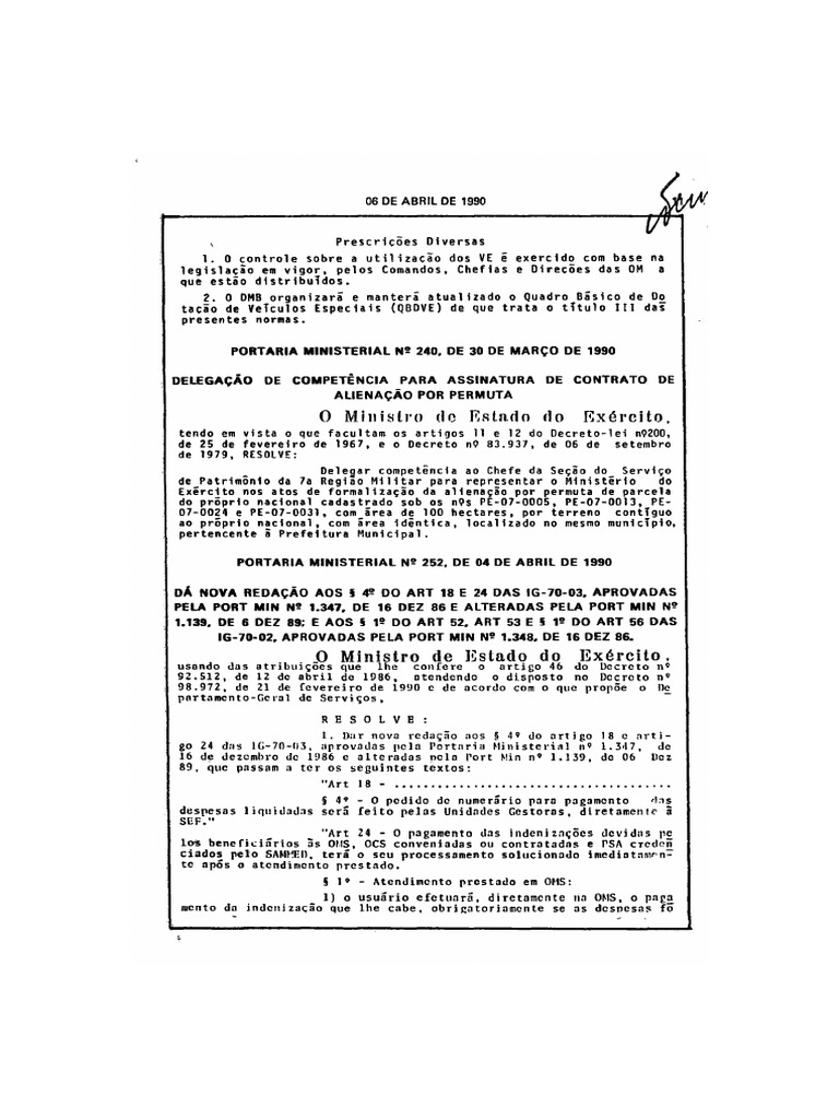 Port Ministerial 252-90 - Alt IG 86 | PDF