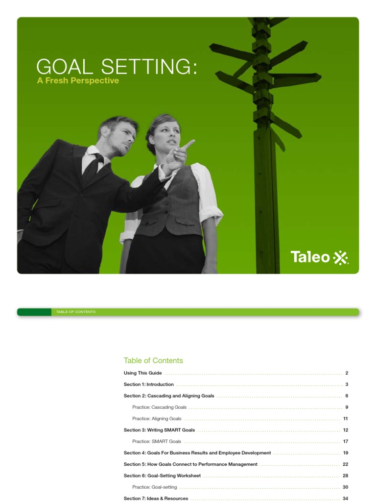 SMART GOALS Workbook | PDF | Goal Setting | Goal