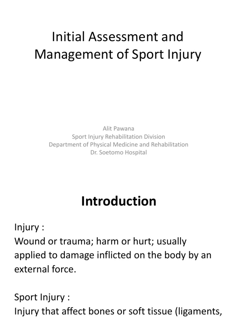 Managing Sports Injuries Effectively | PDF | Healing | Edema